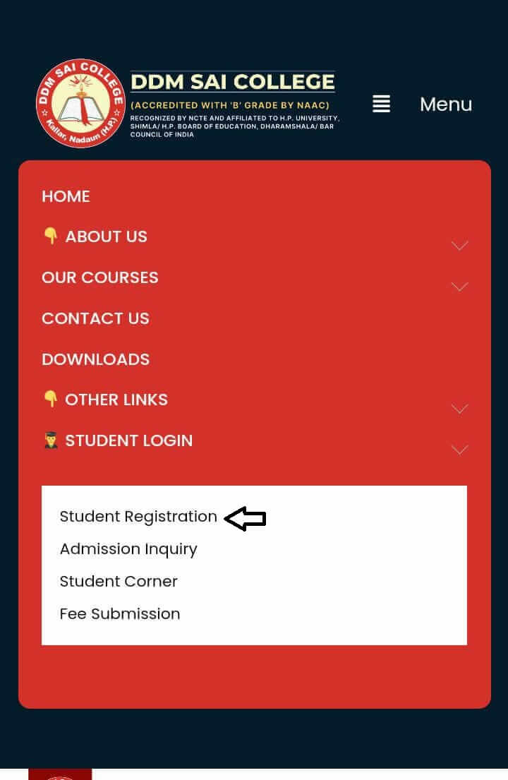 Steps to Open and Access DDM Sai College’s Website: A post on how new ...